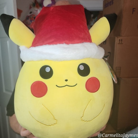 Squishmallows | Toys | Santa Pikachu 4 Pokmon Character Original ...